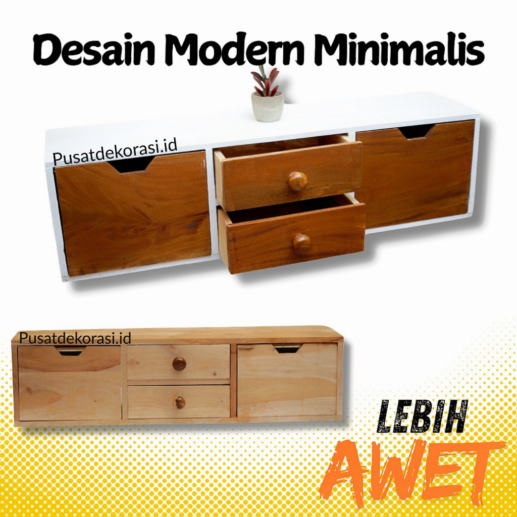 Jual Rak Laci Dinding Minimalis Tempel Rak Dinding Ambalan 4 Laci ...