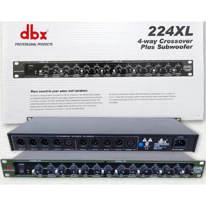 Jual Crossover dbx 224XL + SUBWOOFER | Shopee Indonesia