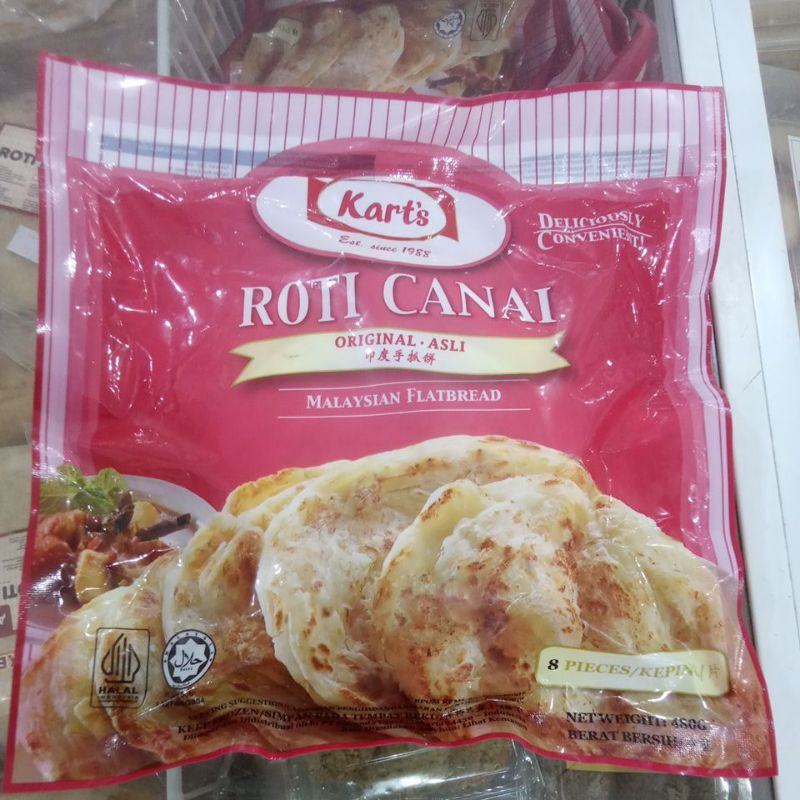 Jual Roti Canai Original Kart's isi 8 pcs | Shopee Indonesia