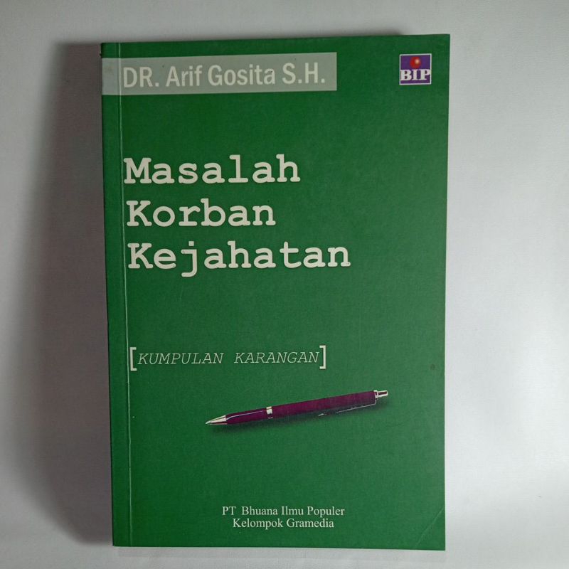 Jual Buku Masalah Korban Kejahatan -Dr. Arif Gosita S.H. | Shopee Indonesia
