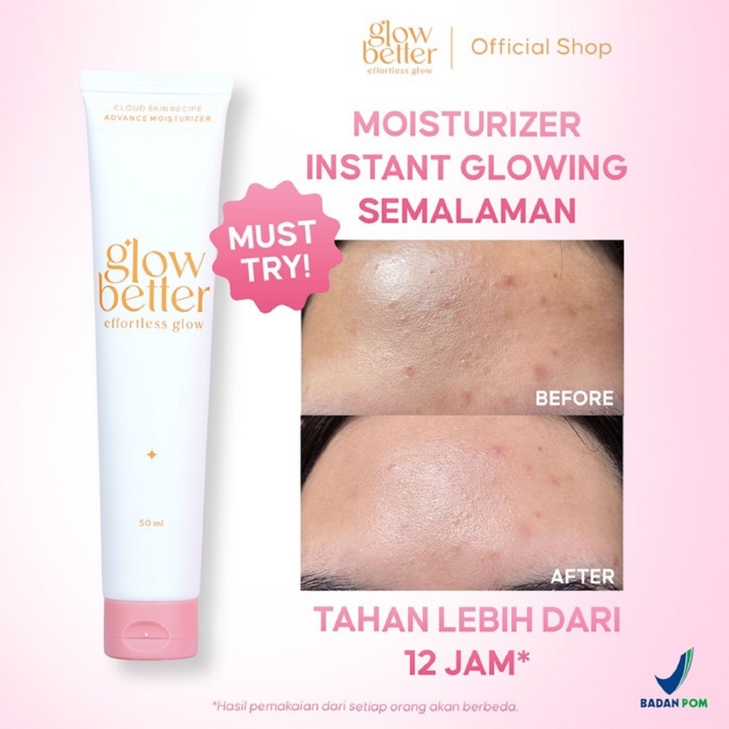 Jual Glow Better Cloud Skin Recipe Advance Moisturizer 50ML | Shopee ...
