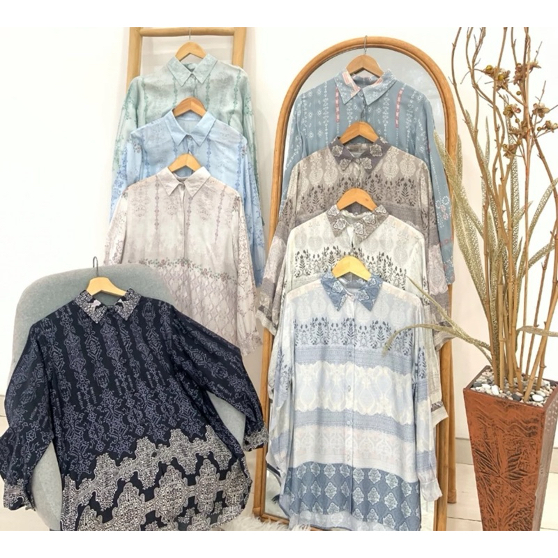 Jual LABIOLA SHIRT BATIK OVERSIZE / kemeja batik oversize / kemeja ...