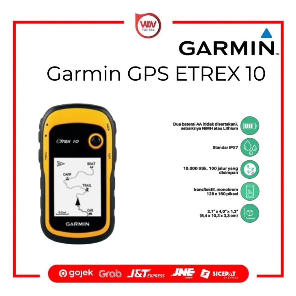 Jual Garmin GPS ETREX 10 Garansi Resmi | Shopee Indonesia