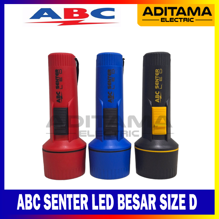 Jual ABC SENTER BATERAI LED BESAR SIZE D/ SENTER ABC BESAR LED | Shopee ...