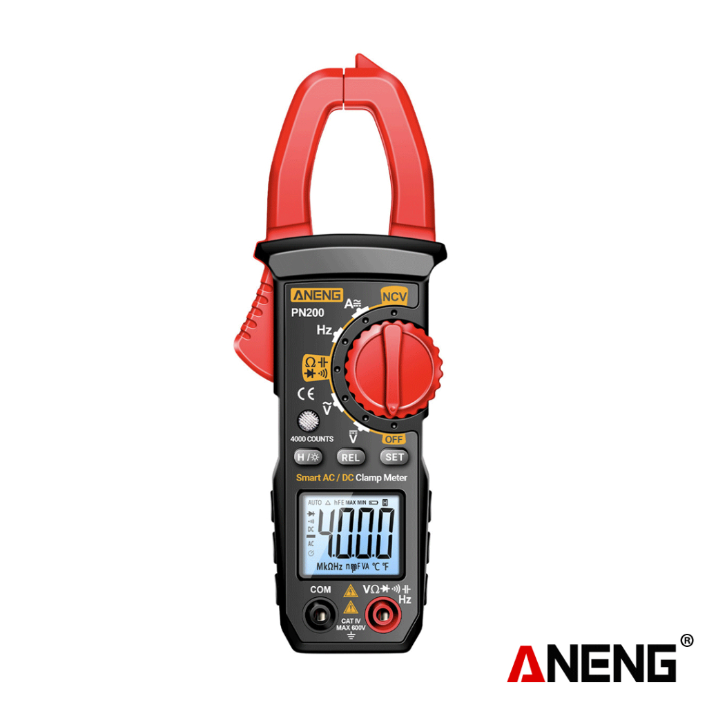 Jual Aneng PN200 Digital Clamp Meter DC/AC 600A Current 4000 Counts Ori ...