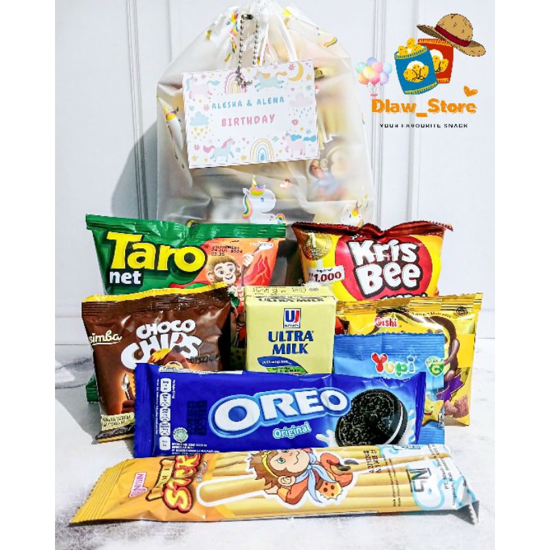 Jual Paket Snack Ulang Tahun Anak Hampers Ultah Goodybag Ultah Kemasan ...