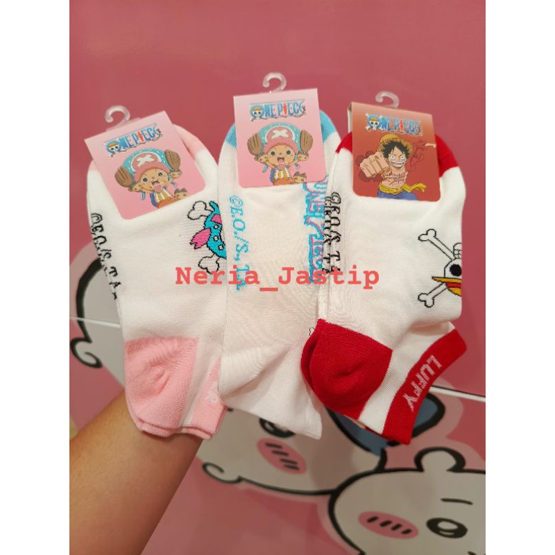 Jual Miniso x One Piece Kaos Kaus Kaki Pendek Socks Sock Original Toei ...