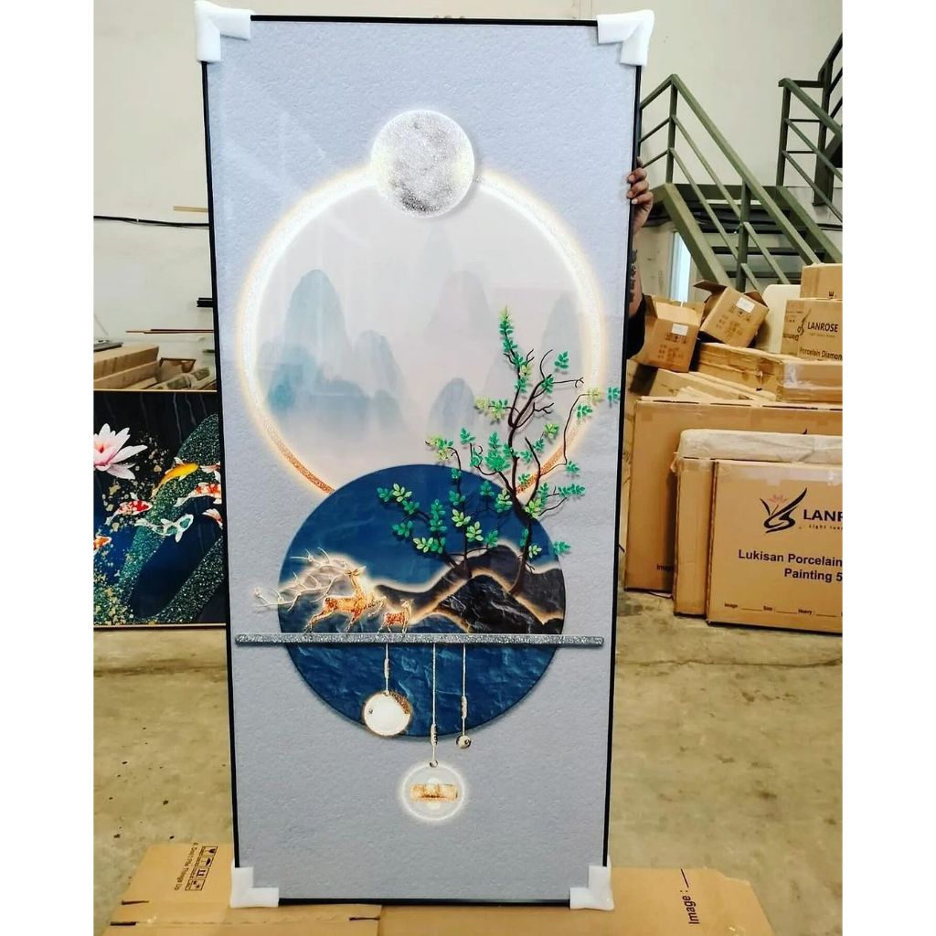 Jual Lukisan Dinding Diamond Crystal Painting 5 D Bentuk Persegi Frame ...