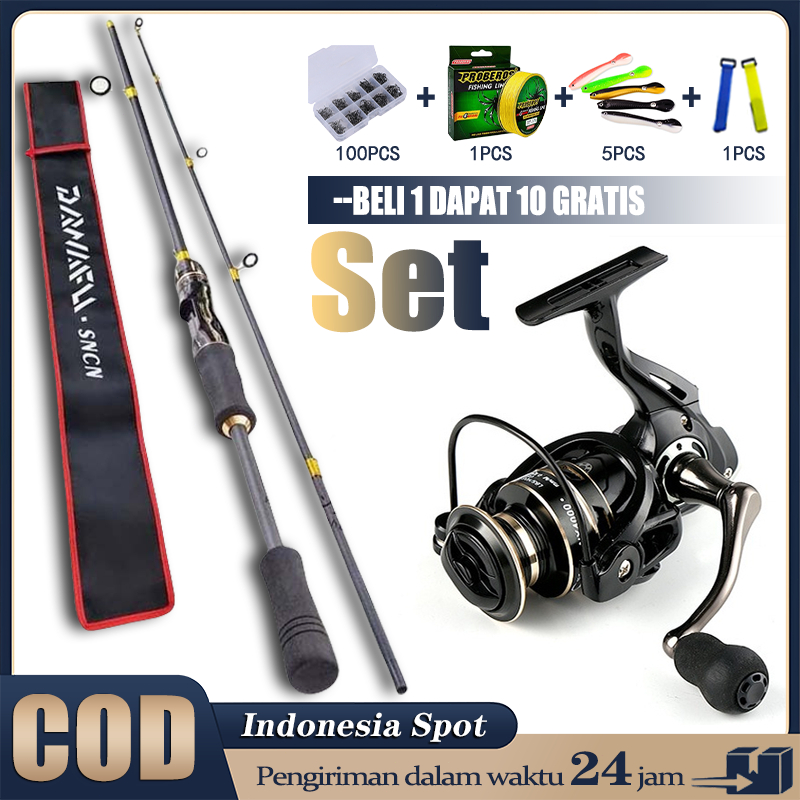 Jual Sougayilang Joran Pancing Set 165-270cm Telescopic Pancingan Set Lengkap joran spining reel ...