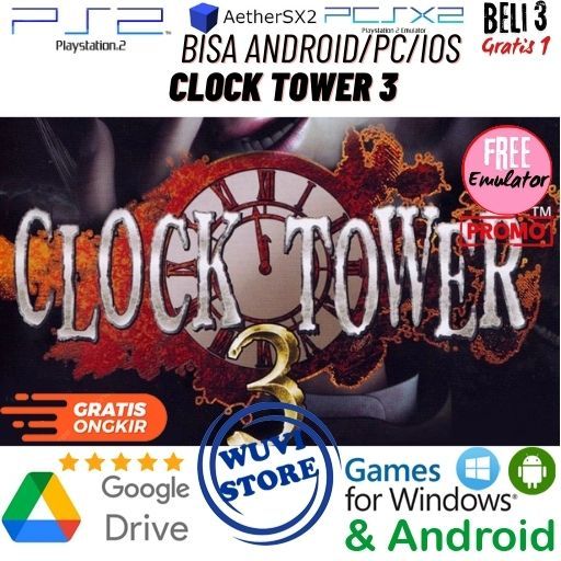 Jual PS 2 Clock Tower 3 | Bisa di PC / Android / IOS Plus Emulator | Beli 3 Gratis 1 | Shopee ...