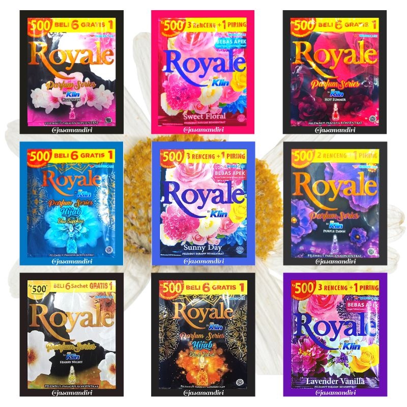 Jual Royale pewangi sachet 12sachet all variant 500an 13ml | Shopee ...