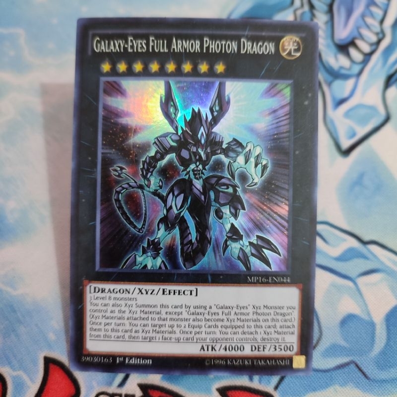 Jual Yugioh Galaxy Eyes Full Armor Photon Dragon MP16 Super Rare Original | Shopee Indonesia