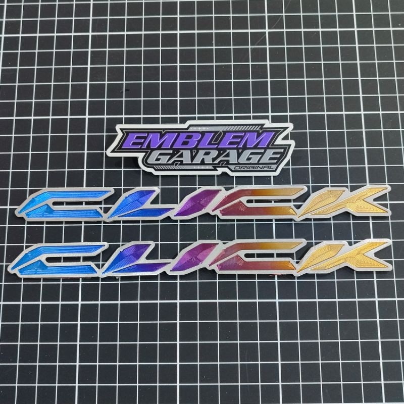 Jual Emblem Logo Click Titanium Vietnam Original harga 1 set (sepasang ...
