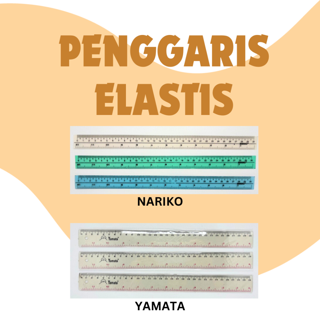 Jual Penggaris ELASTIS tidak patah 30cm isi 1 Box 24 pcs / Penggaris 30 ...