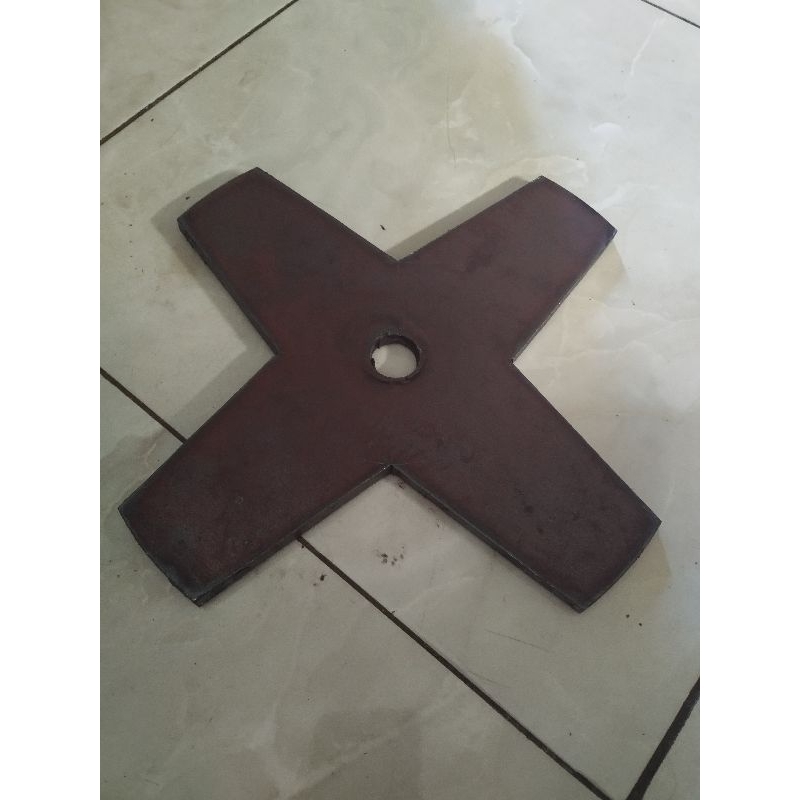 Jual plat besi potongan custom tebal 6mm.diameter 200mm x lubang as ...