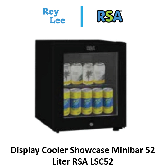 Jual Display Cooler Showcase Minibar 52 Liter RSA LSC52 | Shopee Indonesia