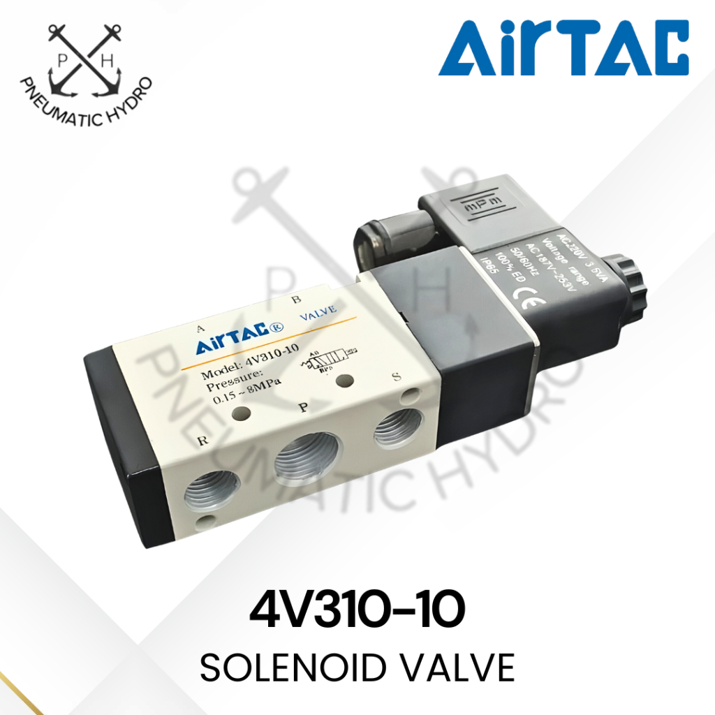 Jual selenoid valve 5/2 way single Airtac 4V310-10 | Shopee Indonesia