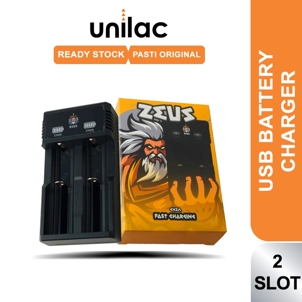 Jual Baterai Charger 18650 Zeus CH2A Fast Charging 2 Slot - Casan Batre | Shopee Indonesia