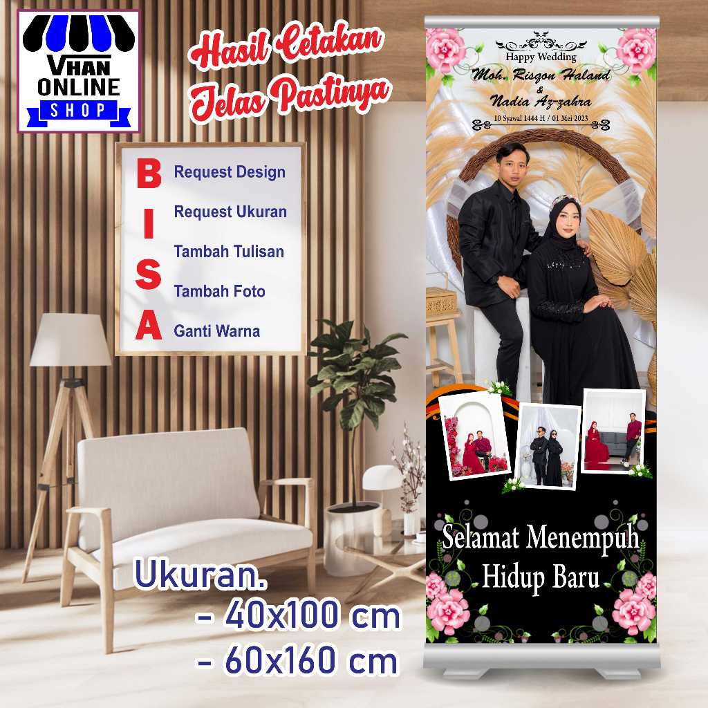 Jual Cetak Banner Spanduk Foto Prewedding Pengantin Keren Bagus ...