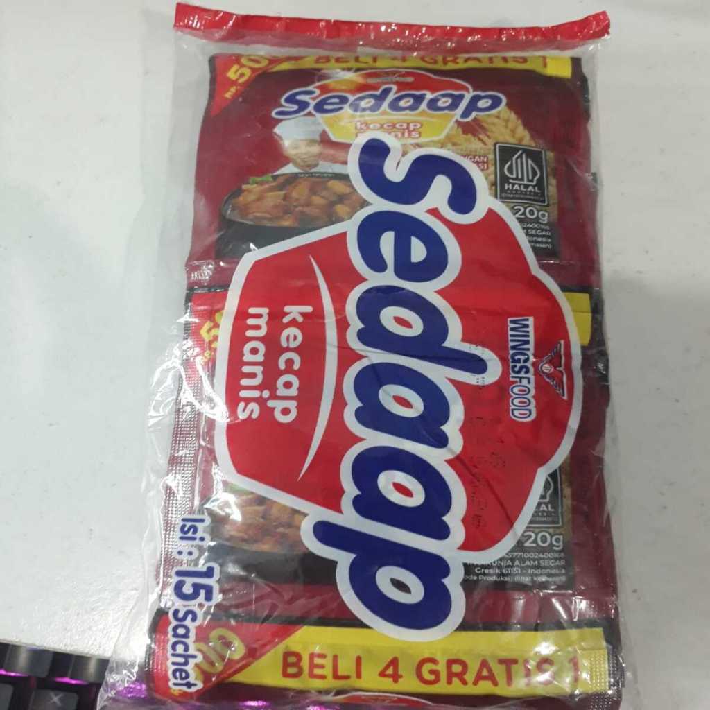 Jual KECAP SEDAAP MANIS RENCENG ISI 12 SASET / TERMURAH | Shopee Indonesia