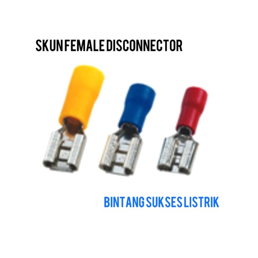 Jual GOOD QUALITY Skun kabel Female 1.5 mm - 2.5 mm FDD 2-250 BIRU 1,5 ...