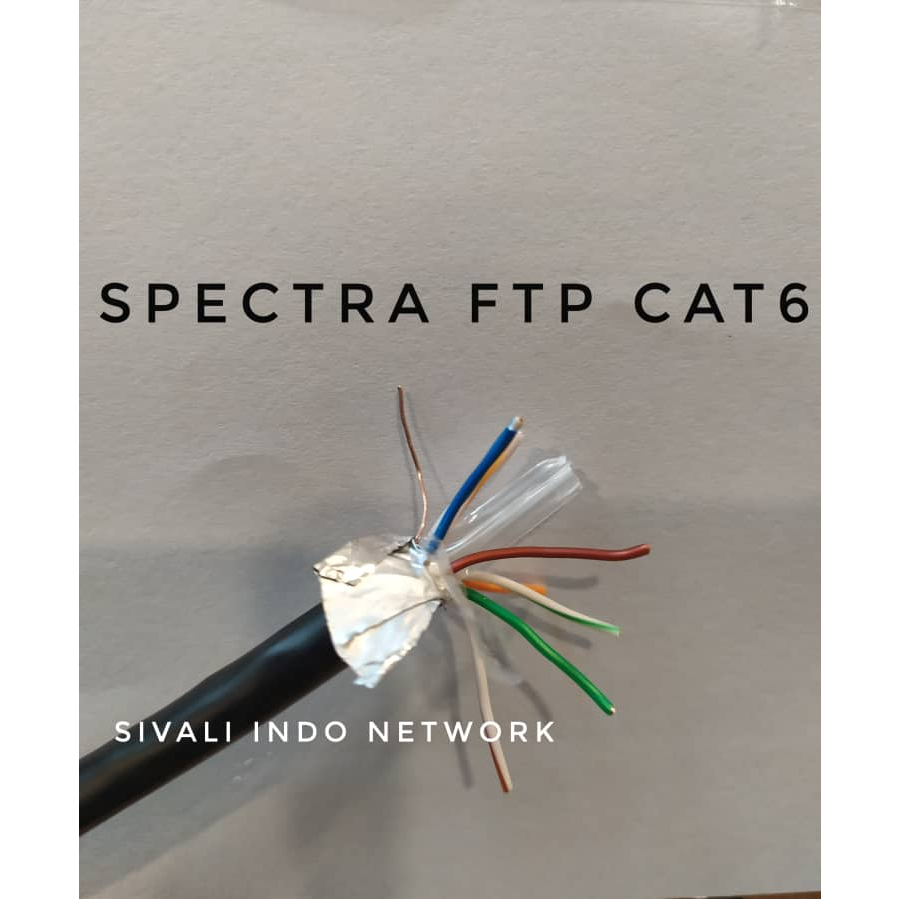 Jual 150 / 200 Meter Spectra FTP CAT6 Outdoor Kabel Lan Wifi Ground dan ...