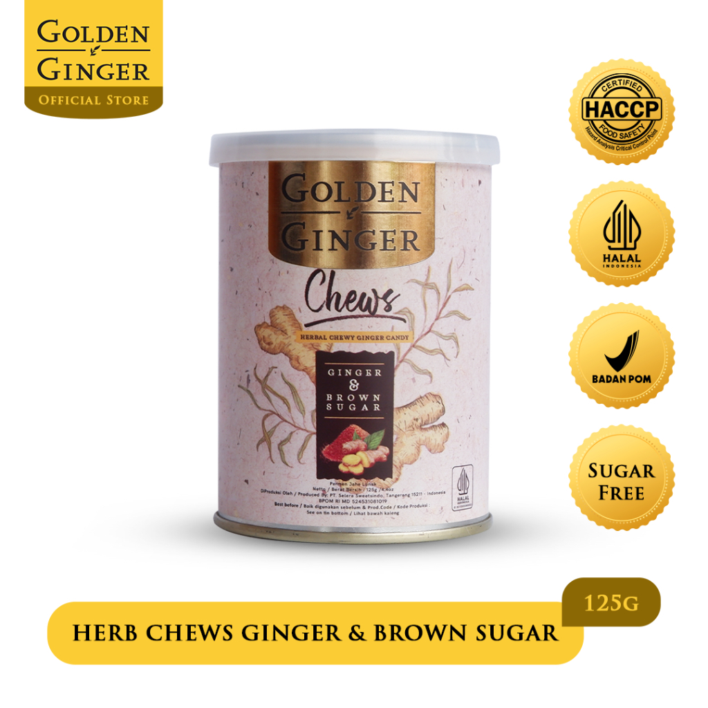Jual Golden Ginger Herb Chews Ginger & Brown Sugar (CAN) | Shopee Indonesia