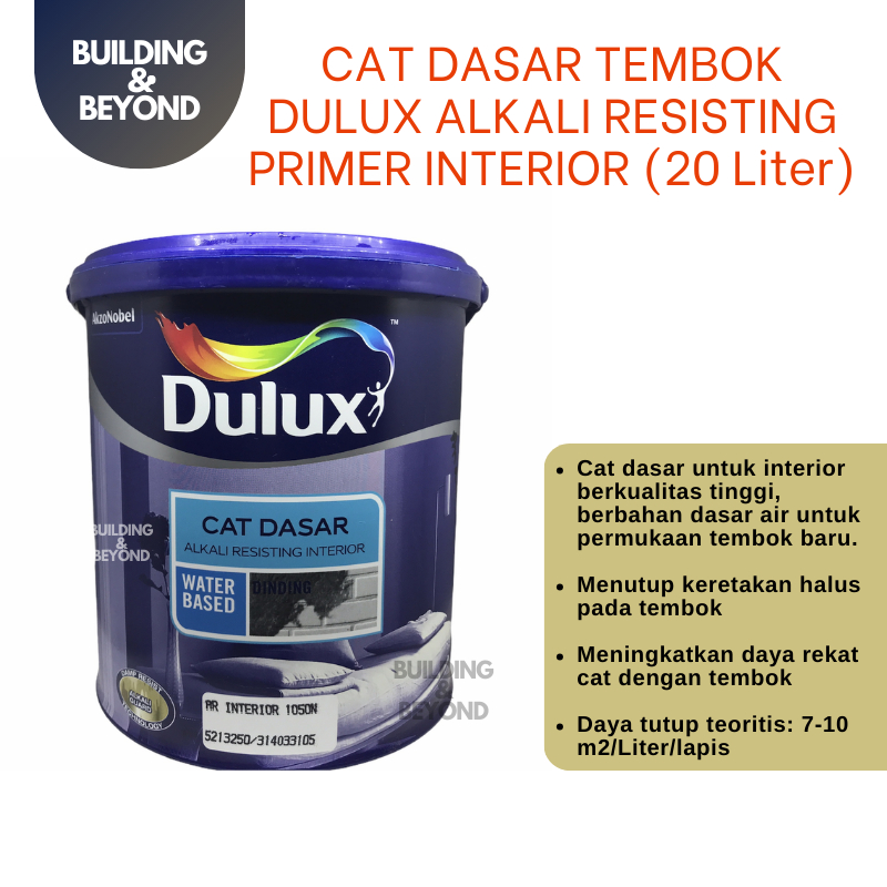 Jual CAT DASAR TEMBOK DULUX ALKALI RESISTING PRIMER INTERIOR EMBER PAIL ...