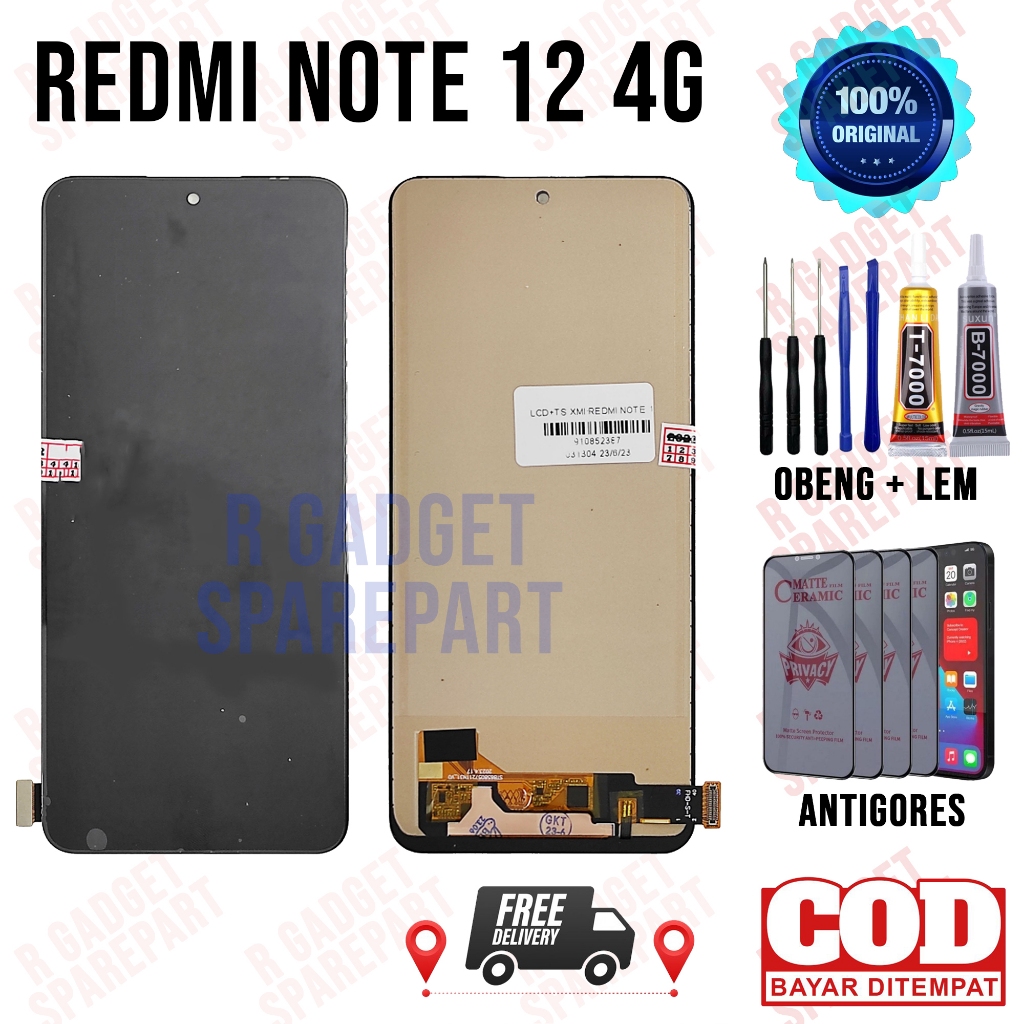 Jual Lcd Redmi Note 12 4G Original OEM Quality Lcd Touchscreen Redmi ...