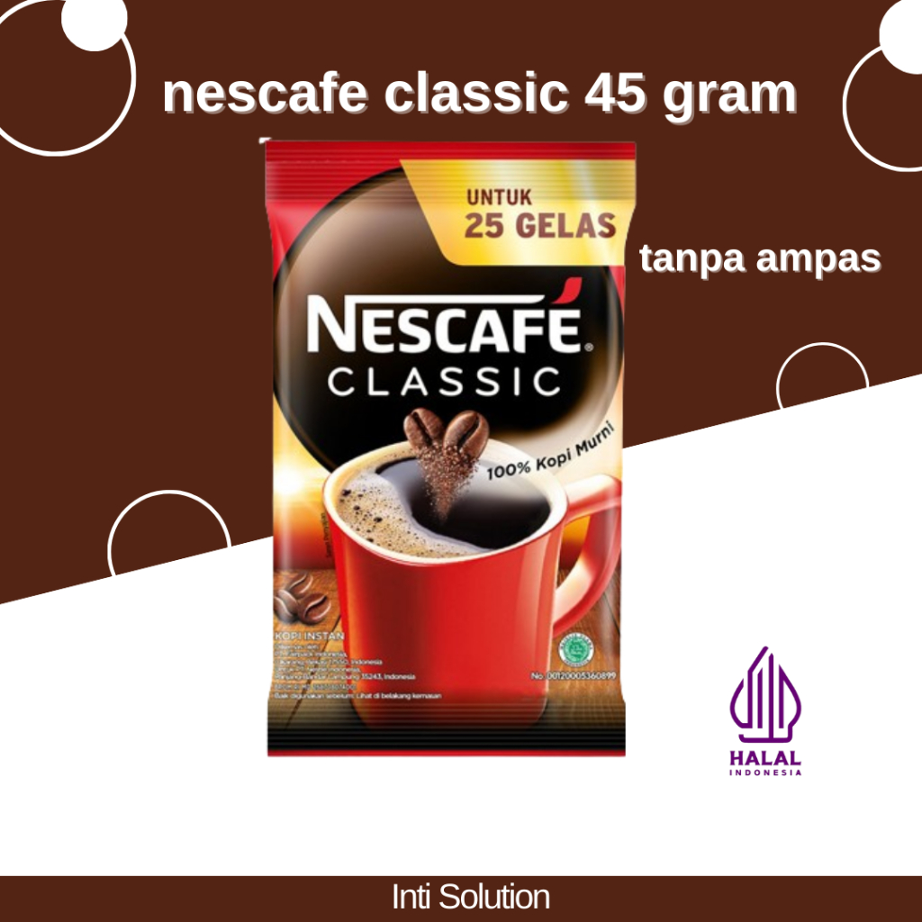 Jual NESCAFE CLASSIC 45 GRAM | Shopee Indonesia