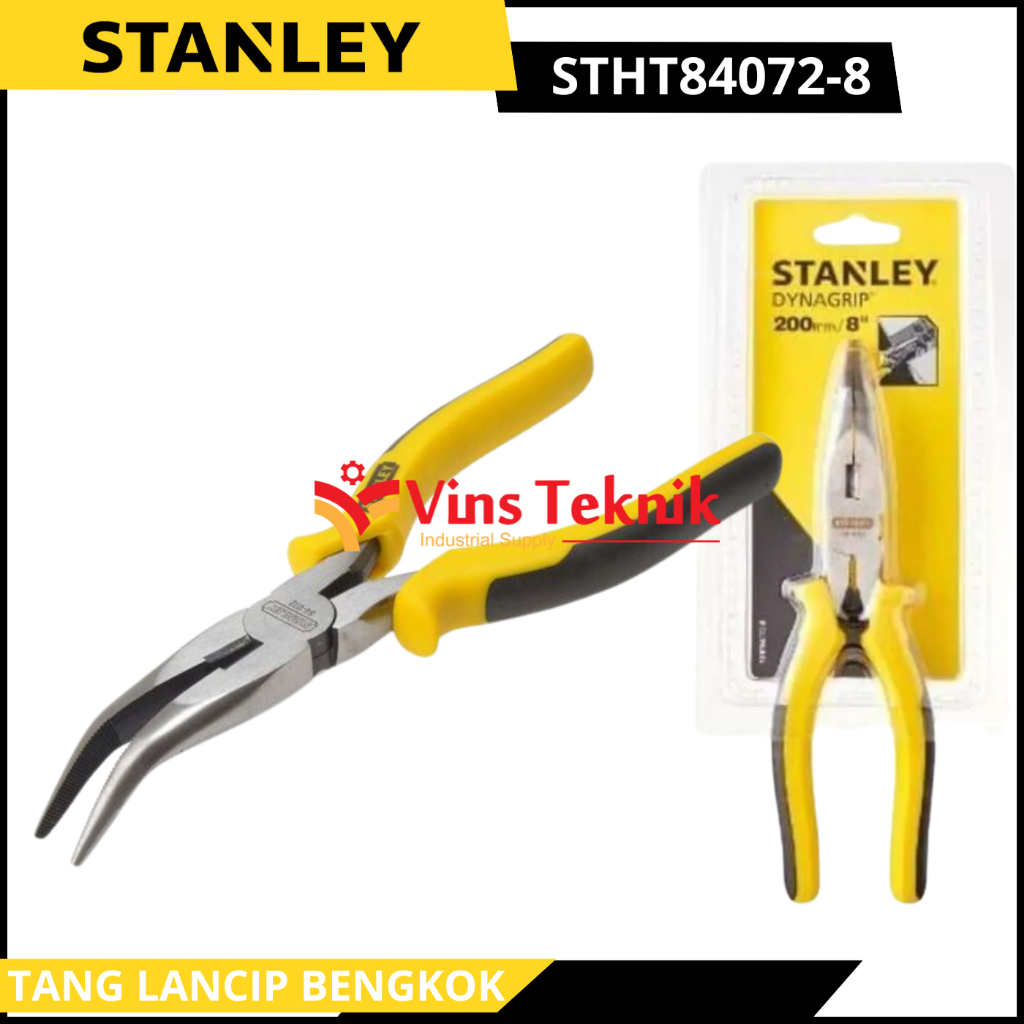 Jual Tang Lancip Bengkok Dynagrip Bent Nose Pliers STHT 84072 Stanley ...