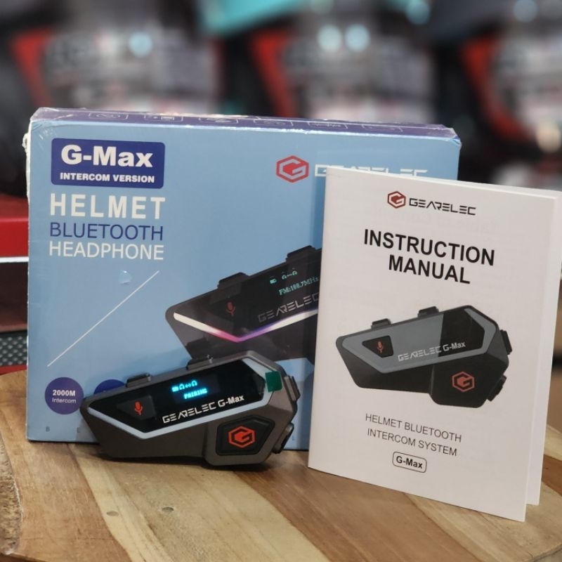 Jual Intercom bluetooth headset BT helm universal pairing gearelec Gmax 6 rider | Shopee Indonesia