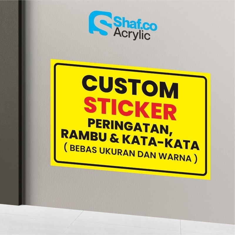 Jual COSTUM STICKER / STIKER // RAMBU-RAMBU | Shopee Indonesia