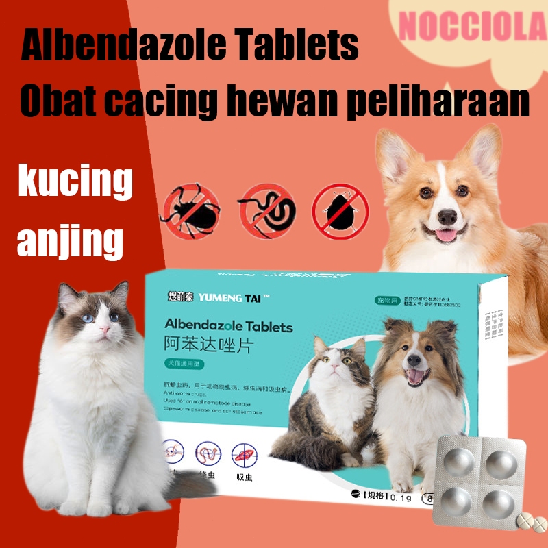 Jual Albendazole Tablets Obat cacing untuk kucing dan anjing 1 TABLET ...