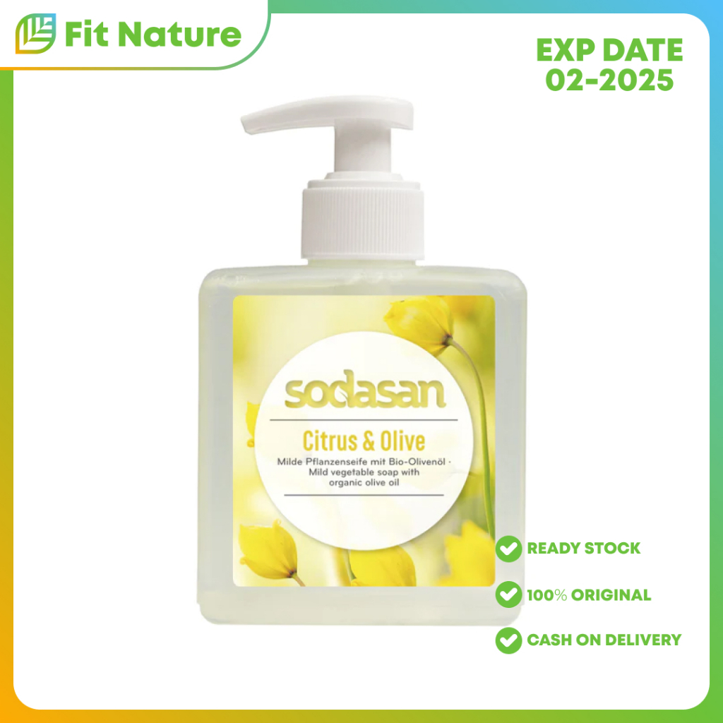 Jual SODASAN Citrus Olive Hand Wash 300ml | Shopee Indonesia