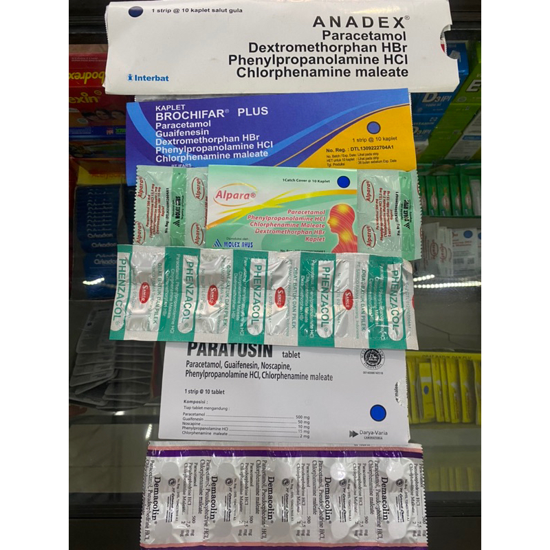 Jual Obat Batuk Flu Anadex/ Brochifar plus/ Alpara/ Phenzacol ...
