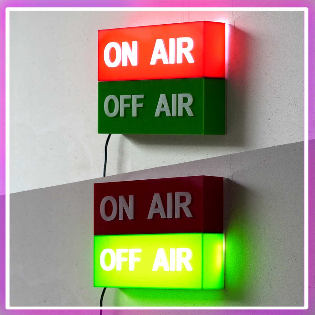 Jual Sign On Air Off Air Neon Box Mini 2 Warna | Shopee Indonesia