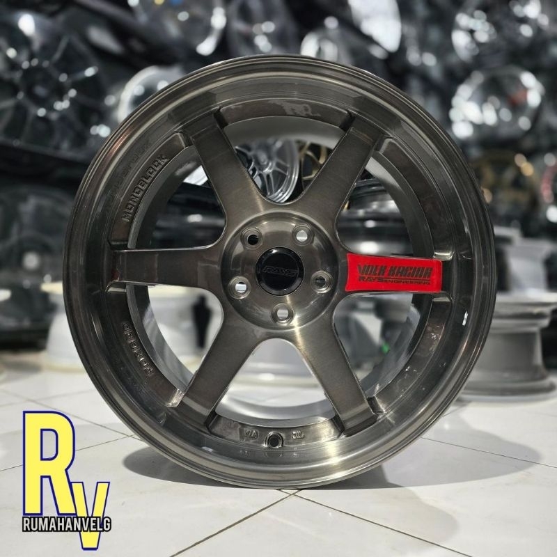 Jual harga velg mobil racing R18 TE37 SL FLOW FORMING LEBAR 9,5 ET 25 velg mobil ring 18 velg ...