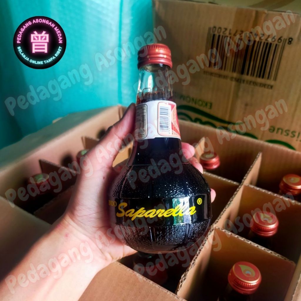 Jual Indo Saparella Minuman Ringan Bersoda rasa Sarsaparilla 300ml (1 ...