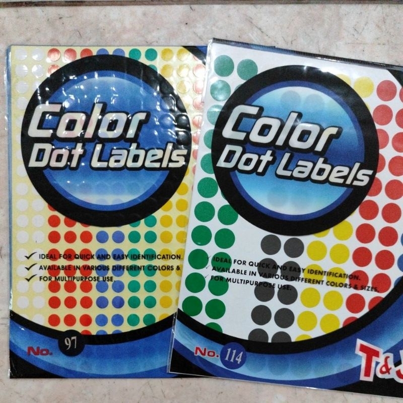 Jual (isi 5 lembar) STIKER COLOR DOT LABELS / Stiker dot reward anak ...