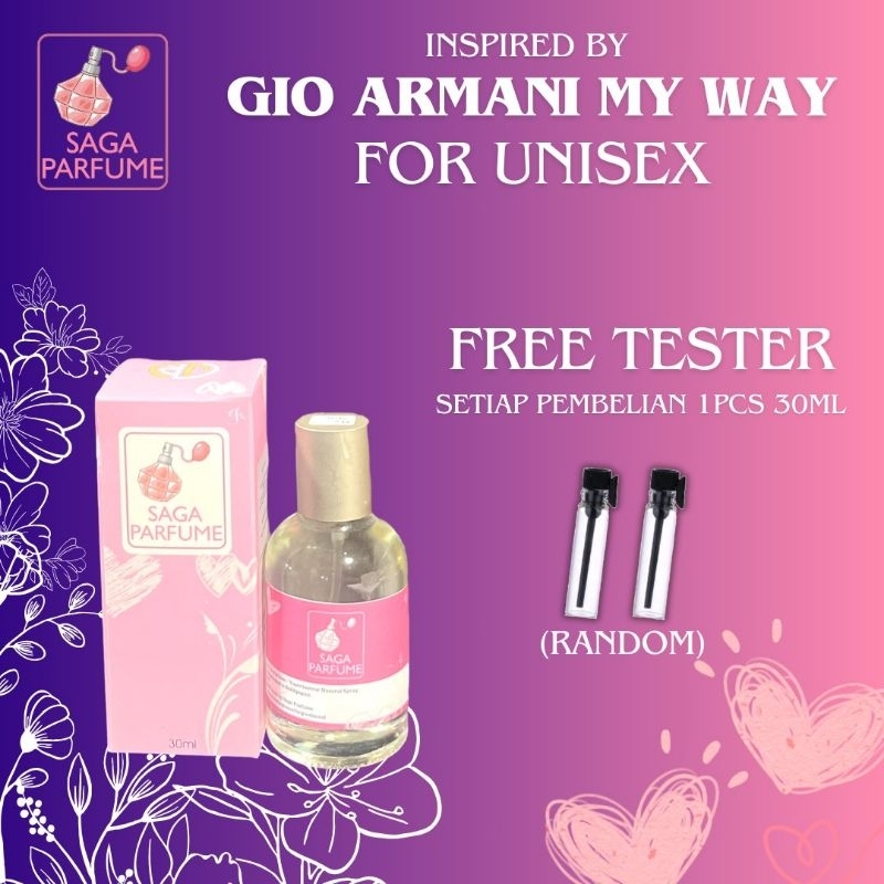 Jual Saga Parfum - Gio My Way for Women and Men | Shopee Indonesia