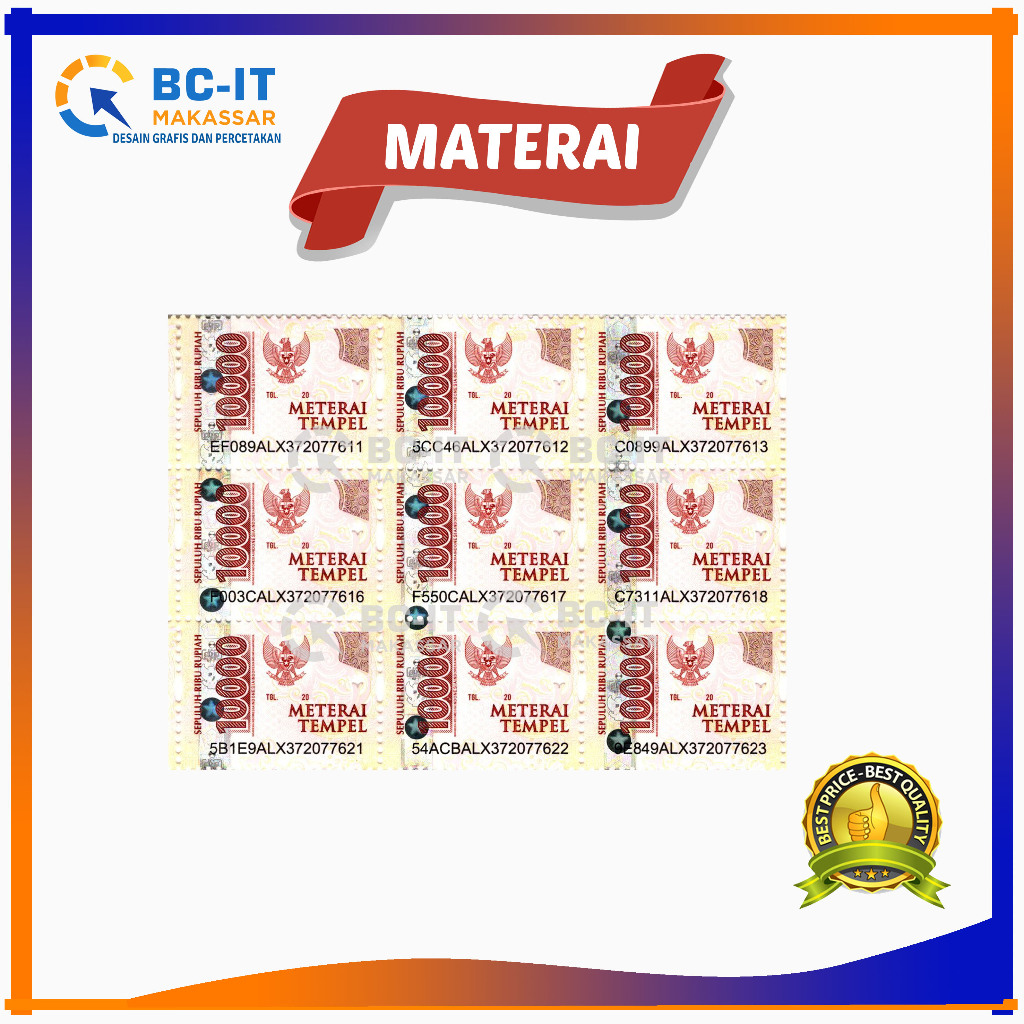 Jual Materai POS 10000 Asli | Shopee Indonesia