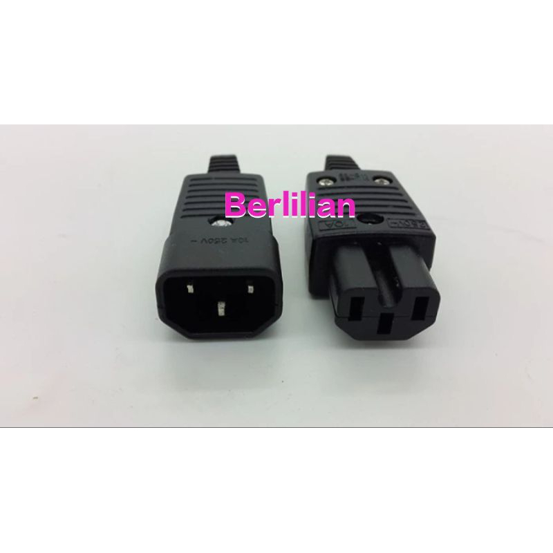 Jual Konektor C14 dan C15 Sett / Soket AC komputer dan jack AC Komputer ...