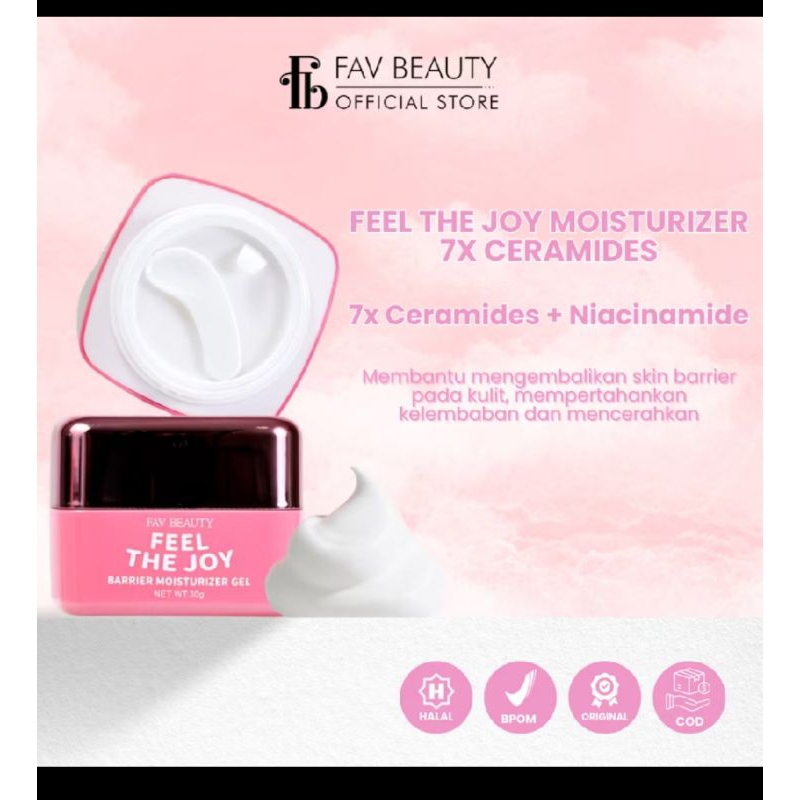 Jual BARRIER MOISTURIZER GEL FAV BEAUTY feel the Joy 30gr | Shopee ...
