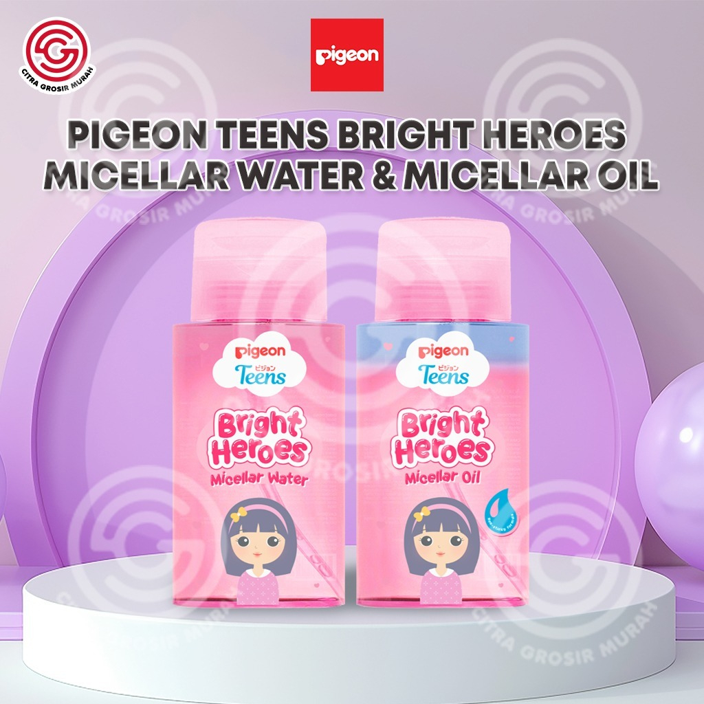Jual Pigeon Teens Bright Heroes Micellar Oil & Micellar Water ...