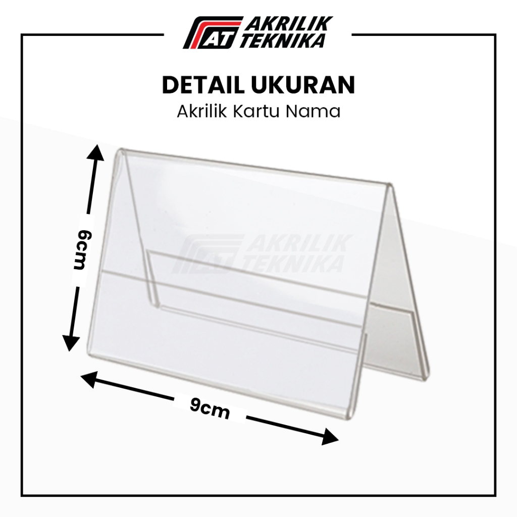 Jual Papan Nama Akrilik Stand Display Meja Kantor Bisnis Kartu Name Tag ...