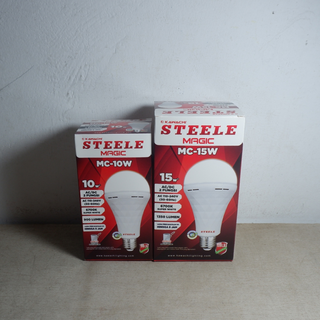 Jual Lampu LED Emergency AC/DC Murah Steele Magic 10W, 15W Dan 20W ...