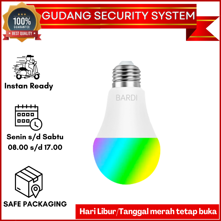 Jual BARDI Smart LED BLUETOOTH 9W RGBWW Bulb - ORIGINAL lampu tidur ...