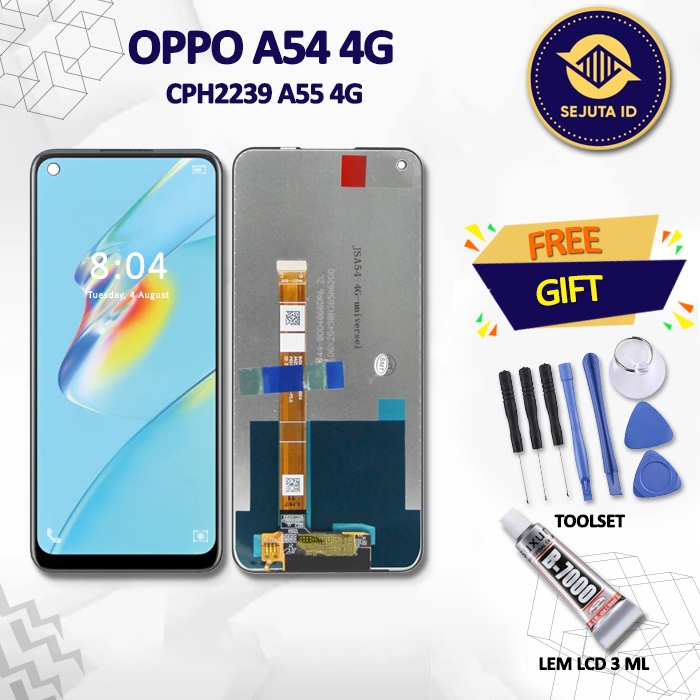 Jual LCD OPPO A54 4G / CPH-2239 / A55 4G - ORIGINAL TOUCHSCREEN FULLSET [ FREE TOOLSET + LEM LCD ...