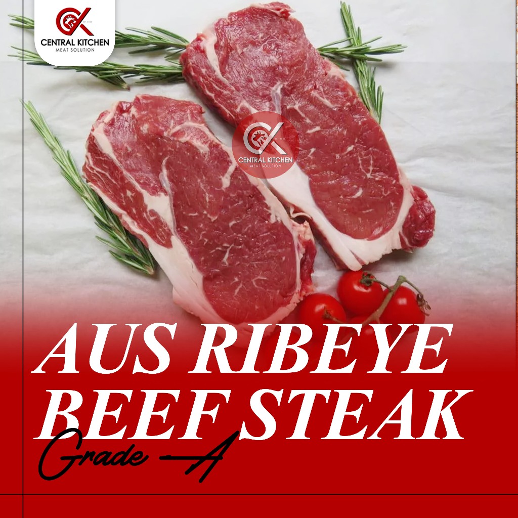 Jual Daging Sapi Impor AUS Ribeye / Cube Roll Beef Steak Grade A 1KG ...